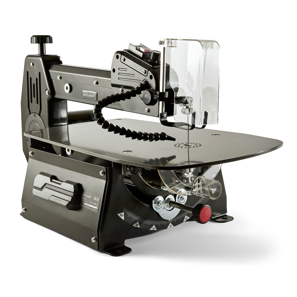 Scroll Saw with 45 Tilting Arm 458mm x 50mm Next Day Delivery Rutlands Limited