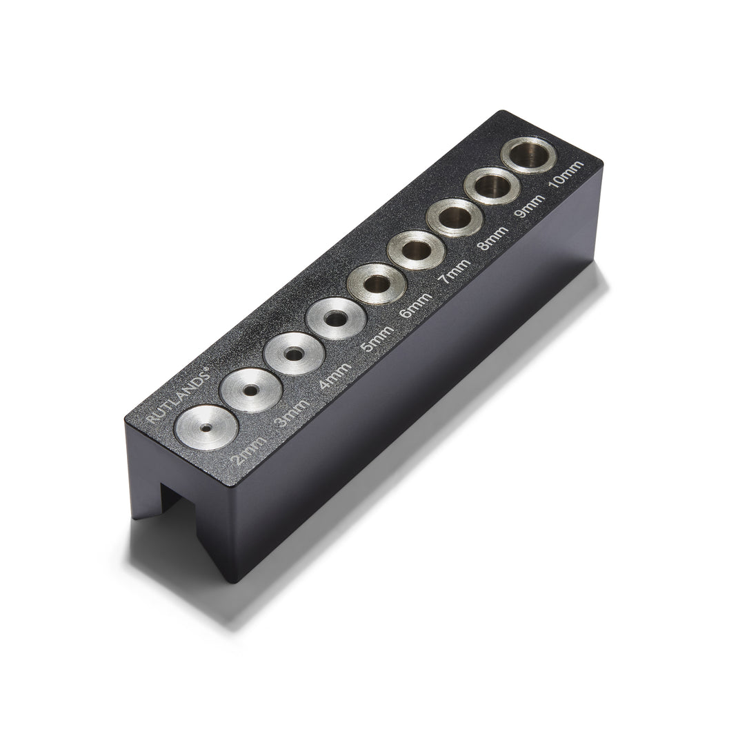 Drill Guide Block - 2mm to 10mm | Next Day Delivery – Rutlands Limited