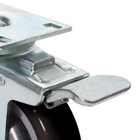 Castors With Brake - 75mm | Next Day Delivery – Rutlands Limited
