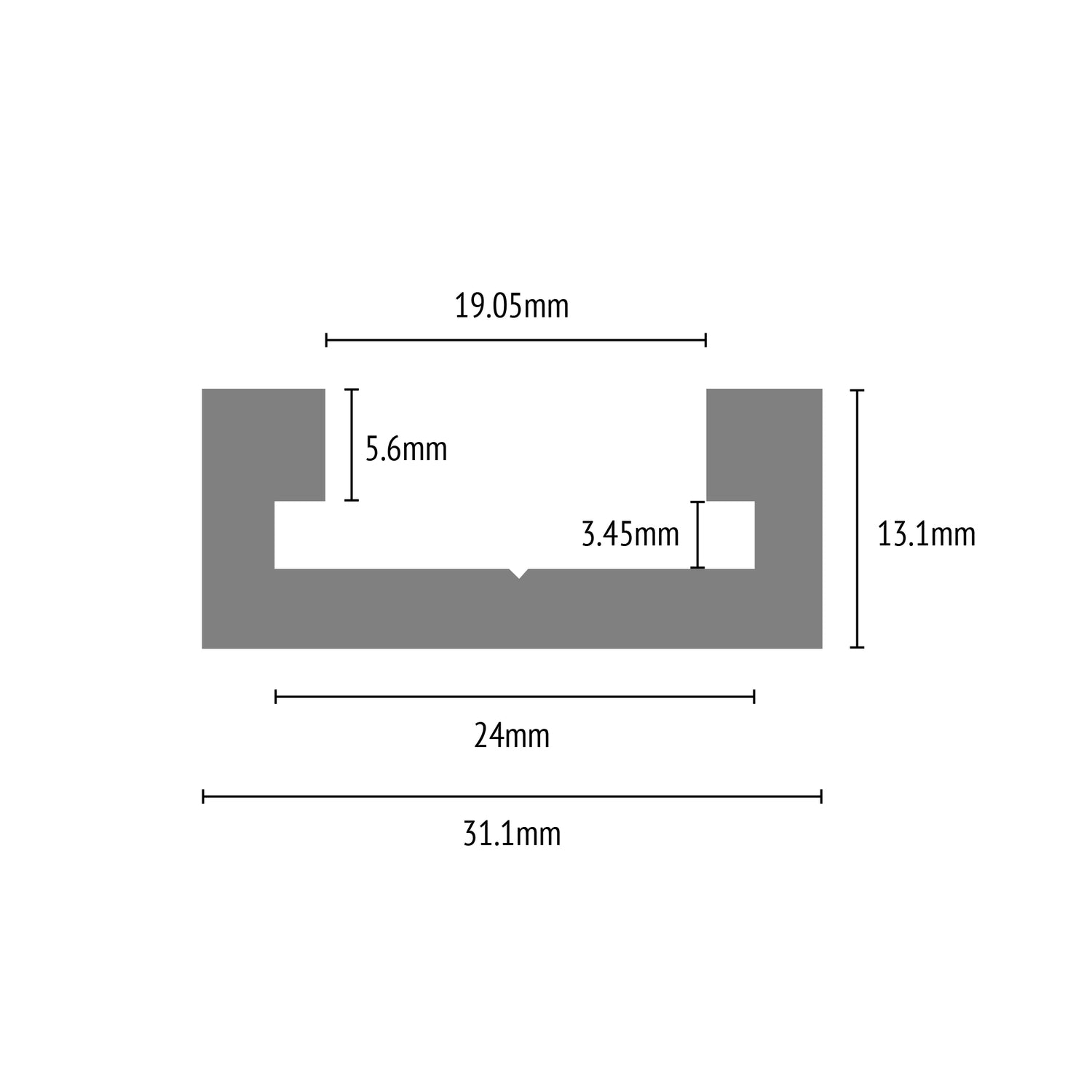 T Track - 19mm - Pack of 2 x 1000mm | Next Day Delivery – Rutlands Limited